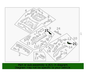 Genuine OEM Ford Part - Cross-Member Mount Plate LX6Z-7861270-A ...