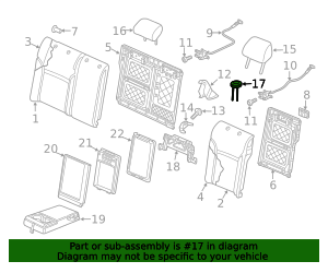 2015-2025 Volkswagen Headrest Guide 5G0-886-920-D-82V | VW Direct Parts