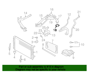06B-121-119-C - Thermostat Unit O-Ring 2002-2010 Audi | Audi OEM Parts