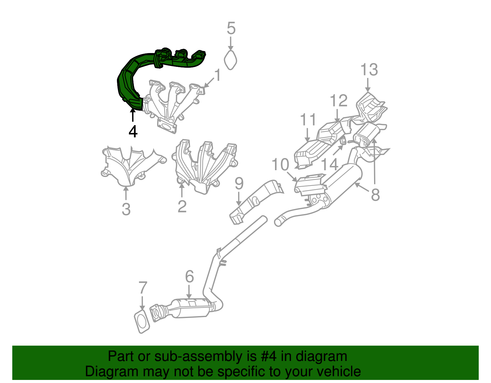 2007-2010 Mopar Cross Over Pipe 04781042AF | Mopar Parts Canada