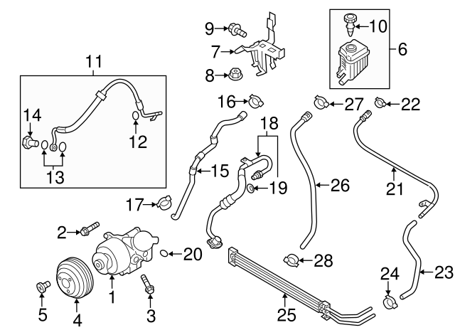 2011-2018 Porsche Cayenne Power Steering Hose O-Ring WHT-005-161 ...