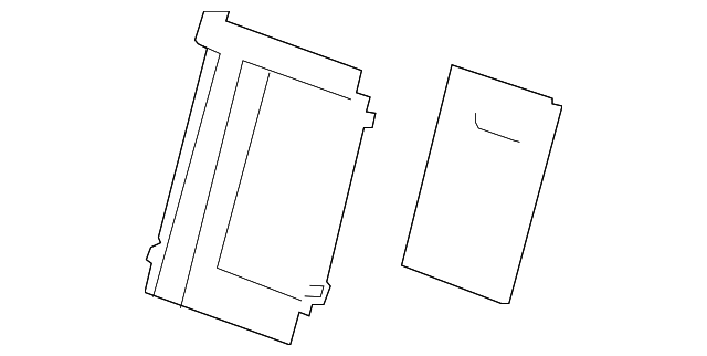 22899769 - Very Light Cashmere Rear Compartment Access Door Frame 2015 ...