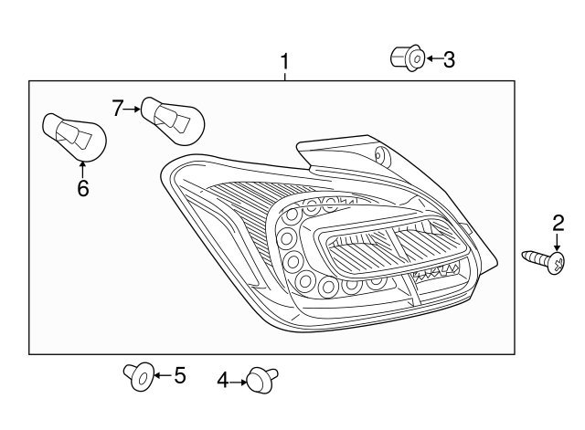 8330B023 - Tail Lamp Assembly 2017-2020 Mitsubishi Mirage | Mitsubishi ...