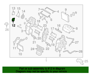 97157-3T000 - HVAC Air Inlet Door Actuator 2015-2025 Kia | Kia.Parts Store