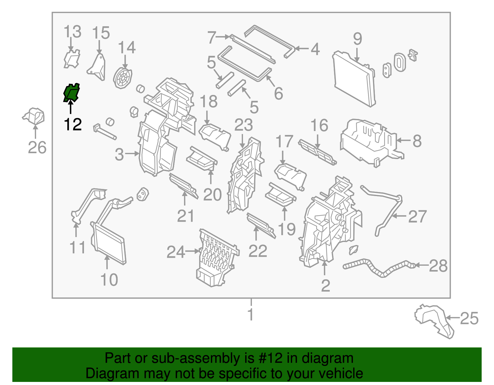 97157-3T000 - HVAC Air Inlet Door Actuator 2015-2025 Kia | Kia.Parts Store