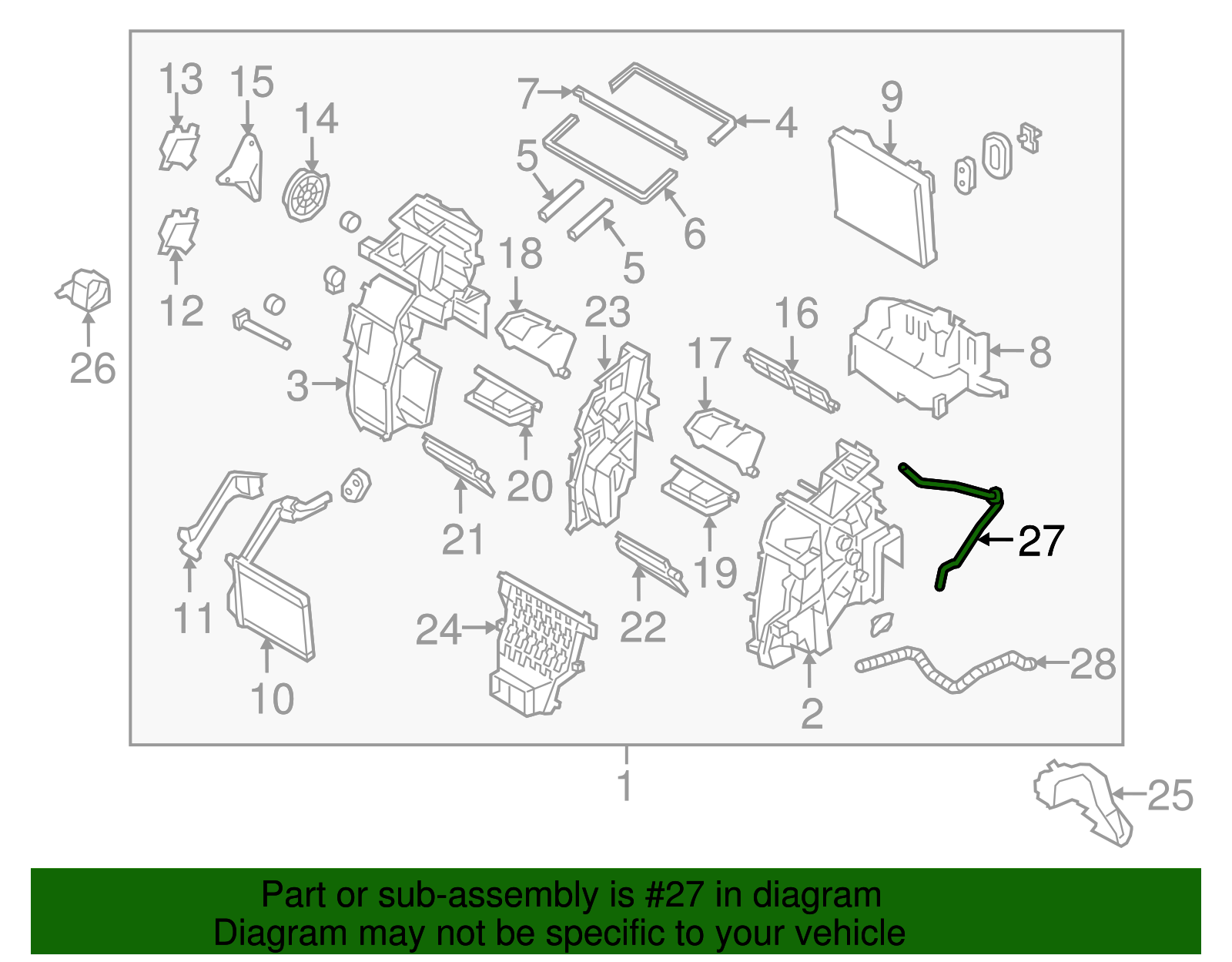 97284-D9001 - Drain Hose 2020-2022 Kia Sportage | Kia.Parts Store
