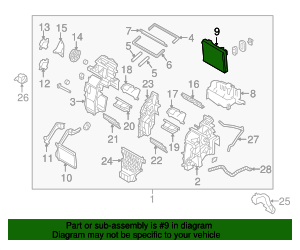 97139-D3000 - Evaporator Core 2017-2022 Kia Sportage | Kia.Parts Store