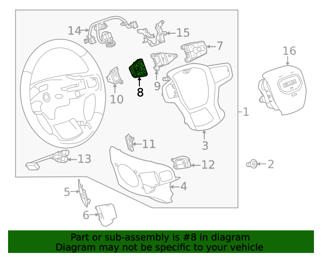2022-2023 GM Cruise Switch 13548048 | AutoNationParts.com