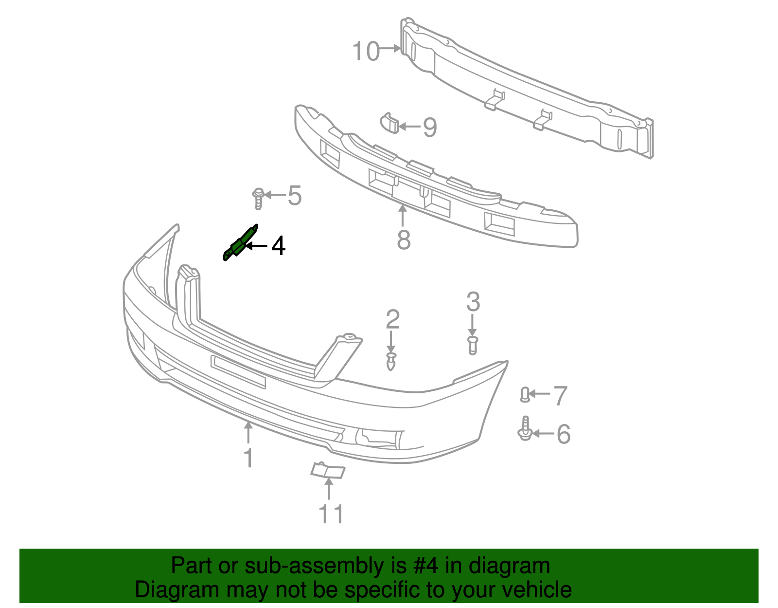 86516-3C000 - Upper Bracket 2001-2002 Kia Optima | Kia.Parts Store