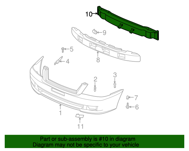 86530-3C000 - Reinforcement 2001-2002 Kia Optima | Kia.Parts Store