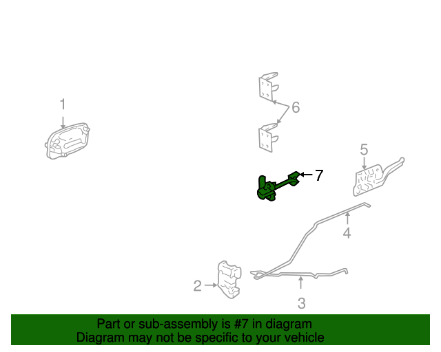 2000-2007 GM Rear Side Door Check Link 19209020 | GMPartsDirect.com