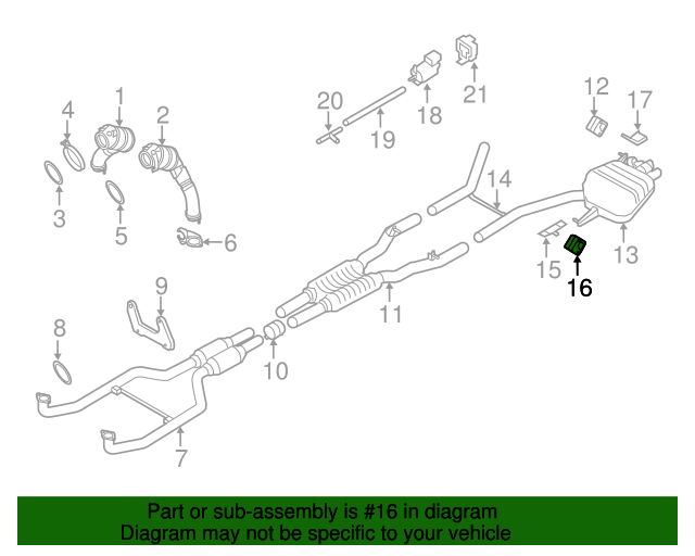 Genuine BMW 18-20-7-585-358 | Rear Muffler Rubber Mount | FREE Shipping ...