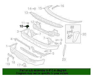 1999-2002 Toyota 4Runner Bumper Face Bar Bracket (Front) 52145-35040 ...