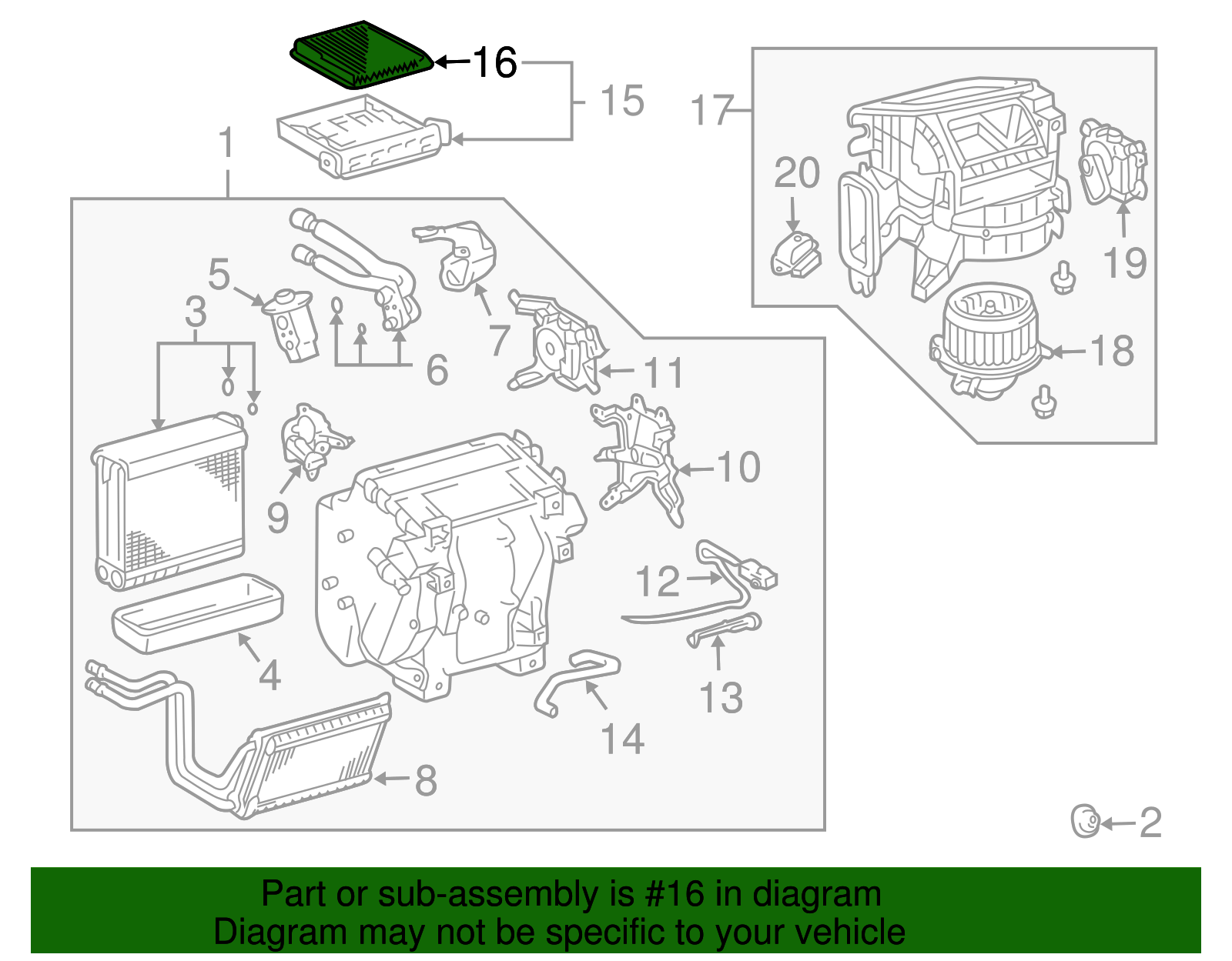 87139-06030 - 2004-2009 Lexus - Cabin Air Filter | My L Parts