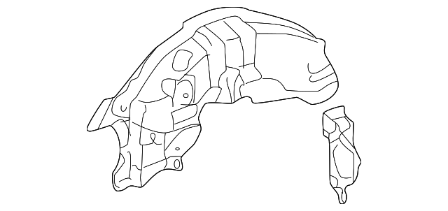 2003-2004 Toyota Matrix Inner Wheelhouse 61608-01160 | Toyota Parts Center