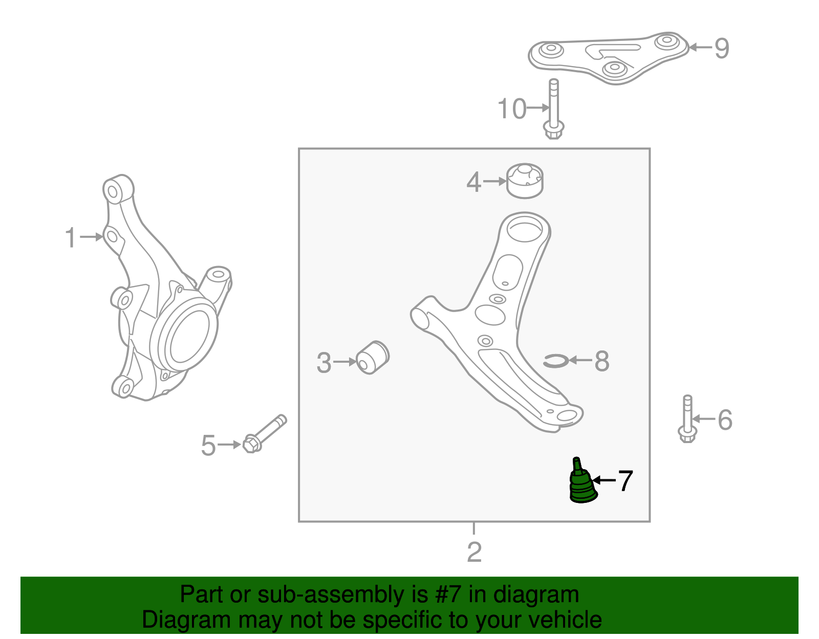 2014-2018 Kia Lower Ball Joint 54530-0U000 | OEM Parts Online