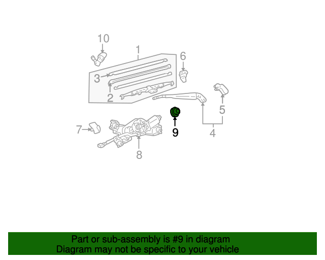 1996-2002 Toyota 4Runner Motor Assembly Cap 85143-35060 | Toyota Parts