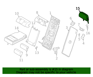 Genuine BMW 52-20-8-074-762 | Headrest | FREE Shipping on Most Orders ...