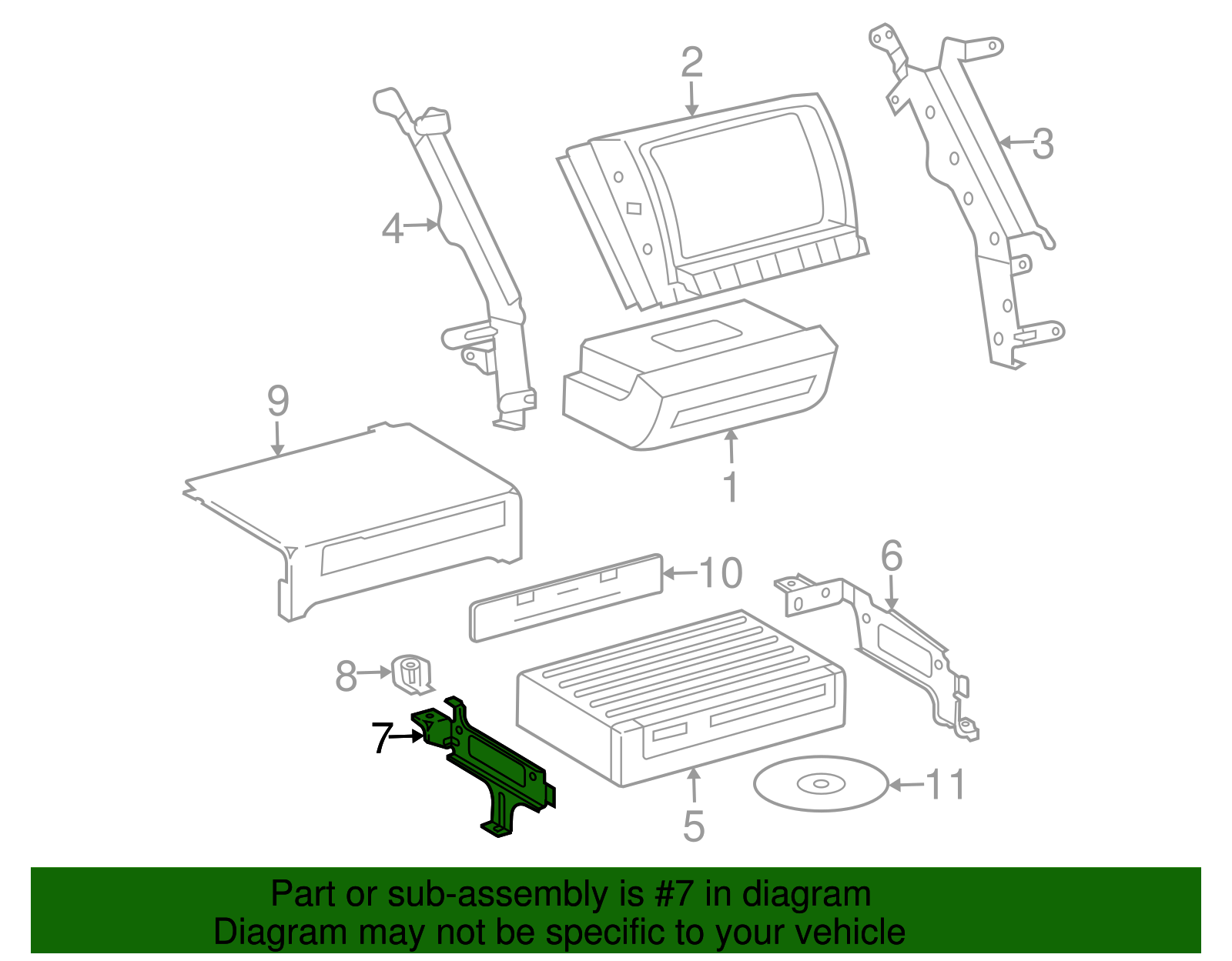 86274-60280 - High-Quality CD Changer Bracket for 2007-2009 Lexus GX470 ...