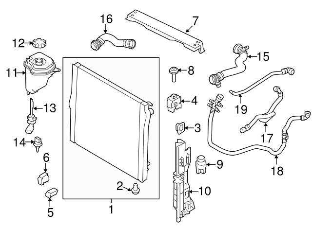 Genuine BMW 17-12-8-514-218 | Upper Hose | FREE Shipping on Most Orders ...