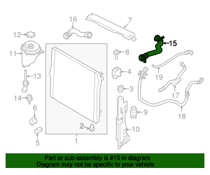 Genuine BMW 17-12-8-514-218 | Upper Hose | FREE Shipping on Most Orders ...