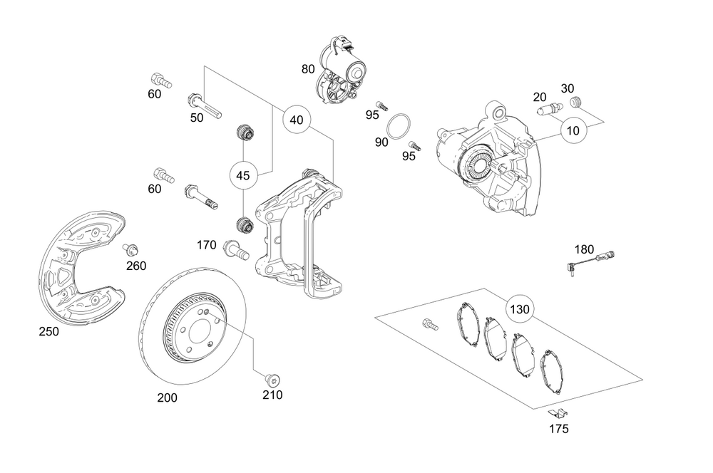 463-423-35-00 - Brake Disc, Vented 2019-2024 Mercedes-Benz | Mercedes ...