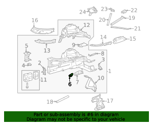 223-620-40-02 - Fender Apron Bracket 2021-2023 Mercedes-Benz ...