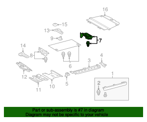 58417-60010-C0 - Trunk Floor Access Cover 2010-2013 Lexus GX460 ...