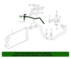 84292423 GM Radiator Vent Outlet Hose | GM Parts Store