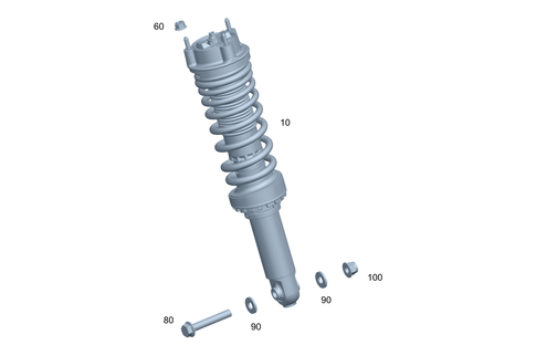 Spring Strut and Spring Strut Mounting Rear for 2020 Mercedes-Benz AMG ...