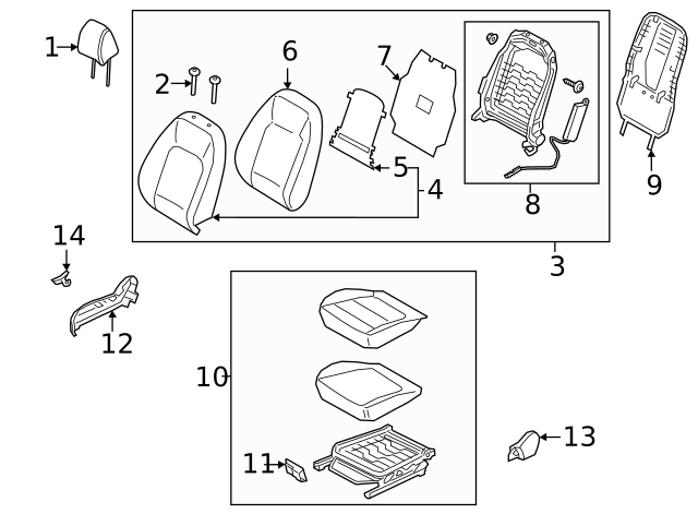 Hyundai - 88B20-AA000-G8W - Cushion Assembly - 2021-2023 Hyundai ...