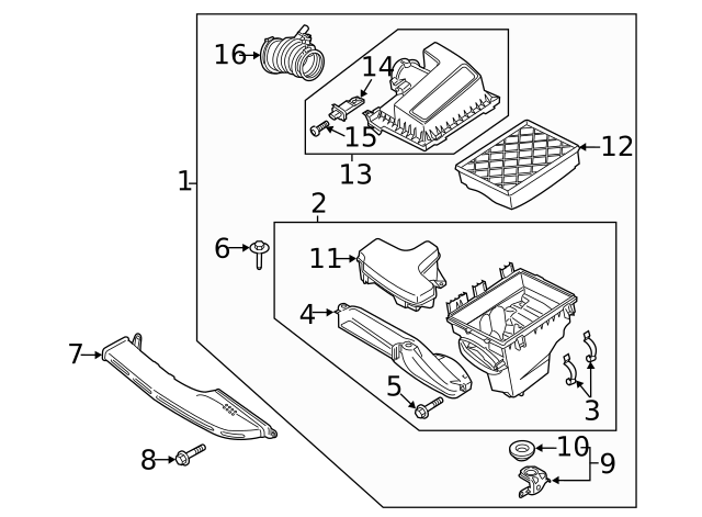 DS7Z-9B659-B - Inlet Hose 2013-2020 Ford Fusion | Ford Parts Connect