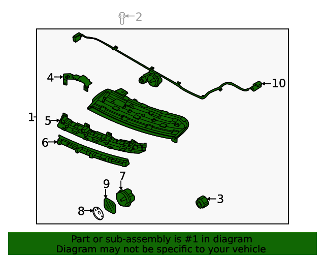 92109-Q5000 - Lamp Assembly 2021-2023 Kia Seltos | Kia.Parts Store