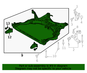 2017-2021 Mazda Engine Cradle KB7W-34-80XD | MazdaParts.Online