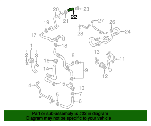 2018-2024 Audi Hose 057-121-057-C | European OEM Parts Direct