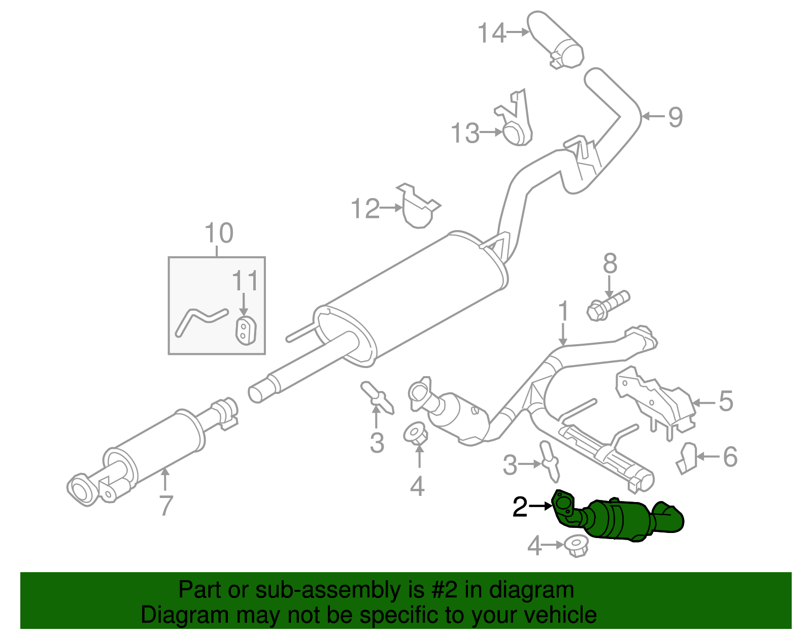 DL3Z-5E212-A - Catalytic Converter 2011-2014 Ford F-150 | Ford Parts Direct