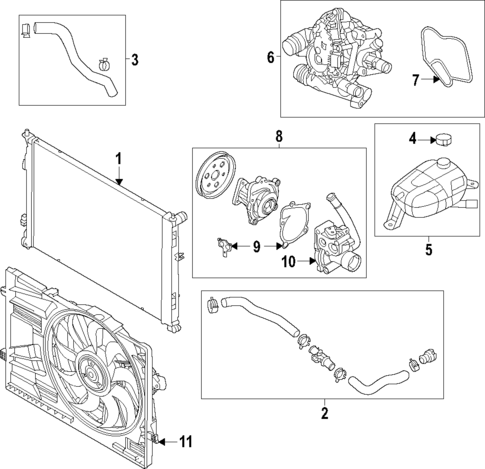 Radiator & Components for 2022 Hyundai Tucson | Parts Hyundai