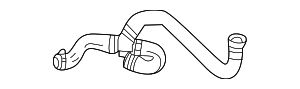 166-500-90-75 - Engine Coolant Hose 2015-2019 Mercedes-Benz | Mercedes ...