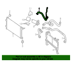 166-500-88-75 - Coolant Hose 2015-2019 Mercedes-Benz | Mercedes-Benz ...