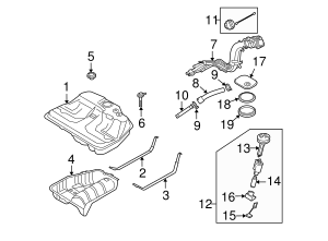 31911-09000 - Fuel Filter 2007-2009 Kia Amanti | Kia.Parts Store