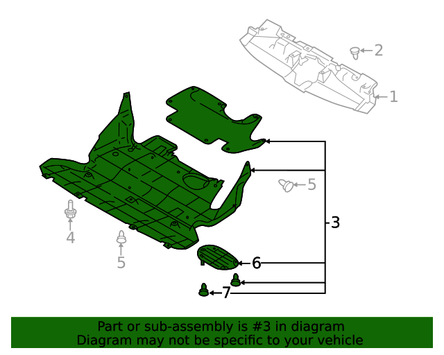 2022-2024 Subaru Forester Under Cover 56410SJ030 | Subaru Parts Guys