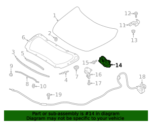 2019-2020 Nissan Altima Latch 65601-6CA1A | TascaParts.com