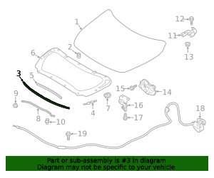 2019-2025 Nissan Altima Front Seal 65820-6CA0A | Nissan Parts Plus