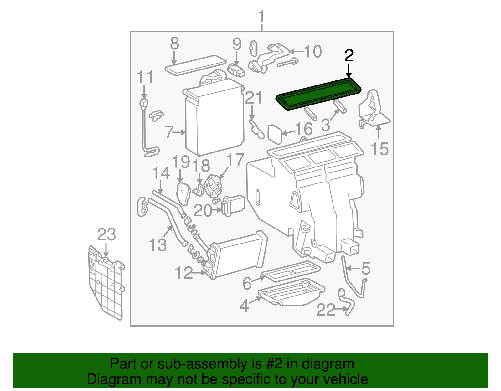 1999-2003 Toyota Solara AC & Heater Assembly Packing 88578-06030 ...