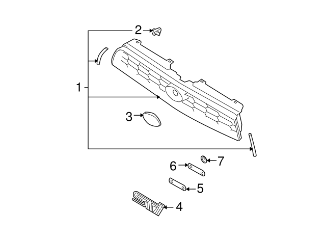 909130030 - Grille Clip 2002-2005 Subaru Impreza | Subaru Factory Parts ...