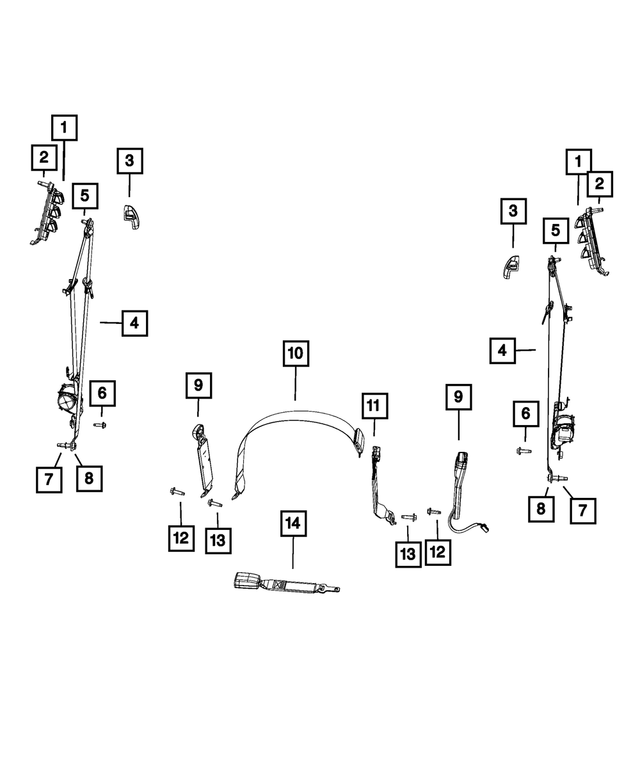 2019-2024 Ram Buckle Assembly-S/Belt Buckle Assembly, Left 6TB291X7AC ...