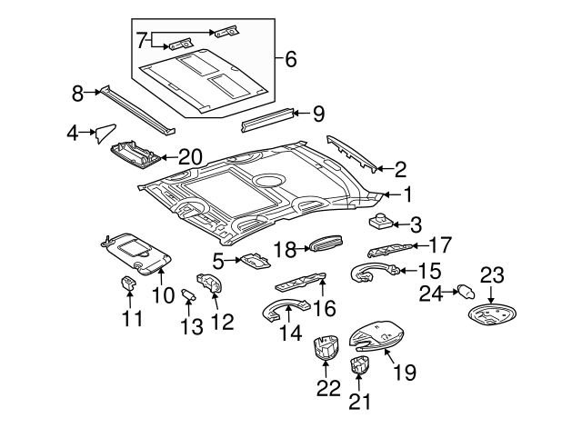 219-820-31-01-8J12 - Reading Light 2006-2011 Mercedes-Benz ...