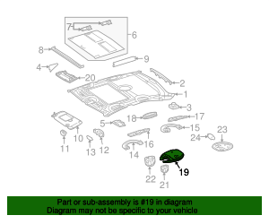 219-820-31-01-8J12 - Reading Light 2006-2011 Mercedes-Benz ...