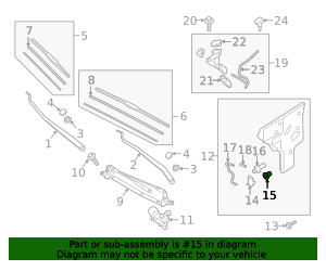 1991-2022 Hyundai Washer Pump Grommet 98622-14200 | OEM Parts Online