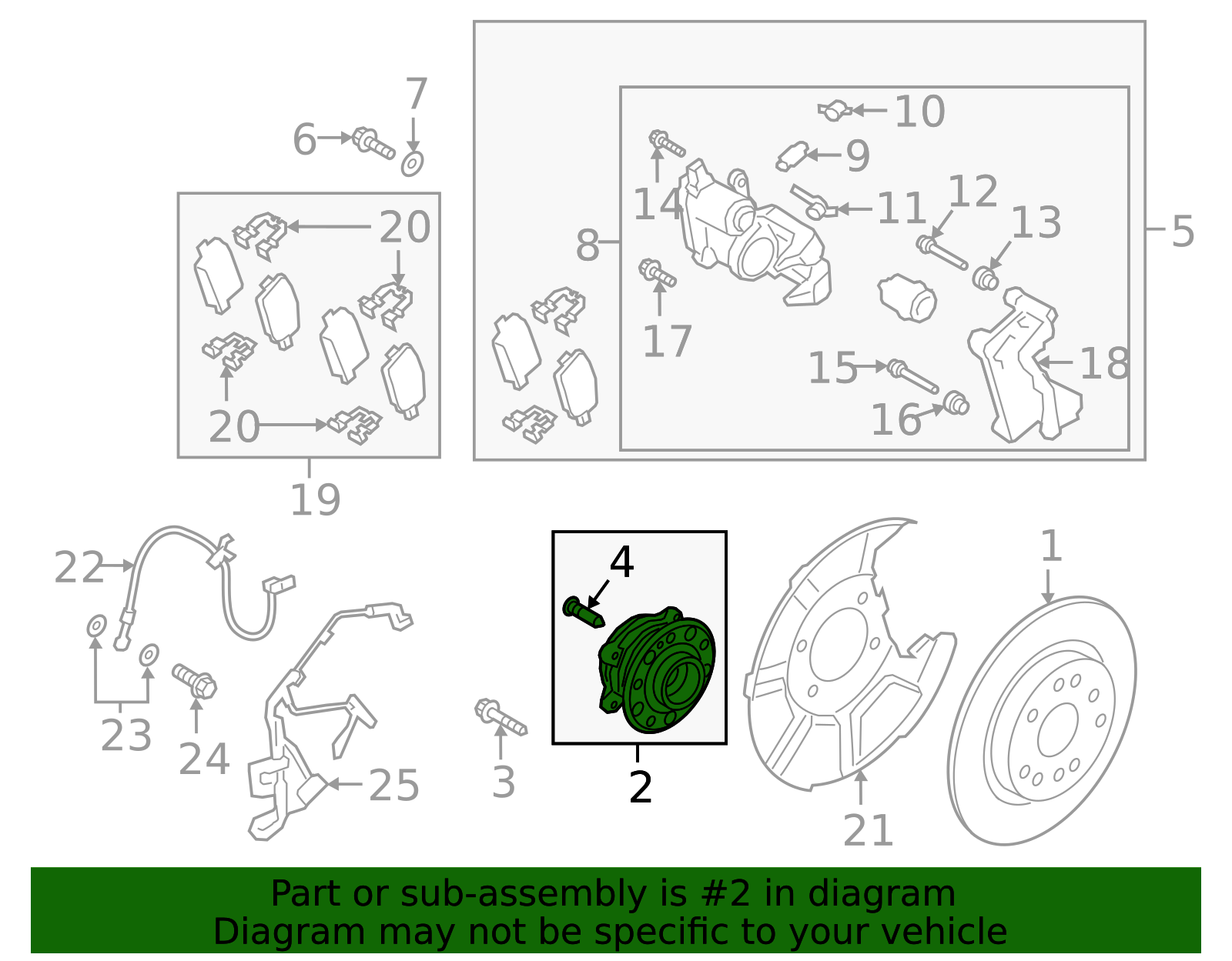 Genuine Hub Assembly for 2021-2025 Hyundai | Part# 52720-P2000 ...